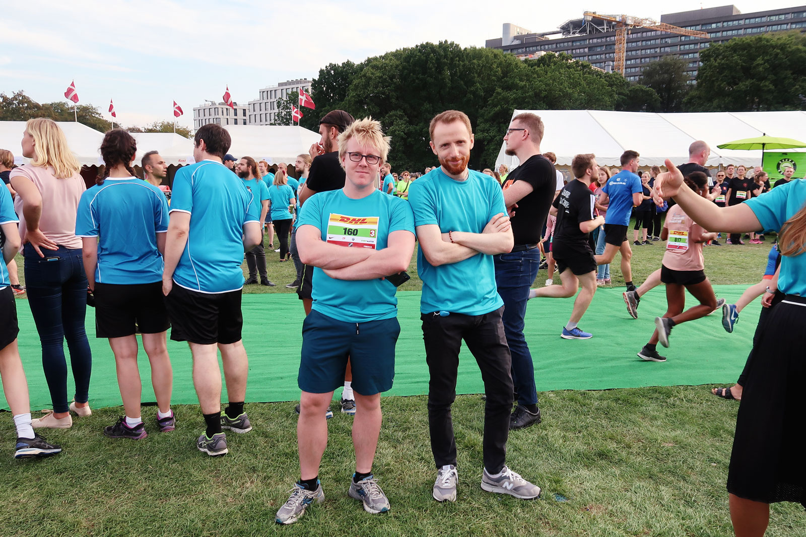 Running, BBQ'ing and having fun at this year's DHL run. - KI